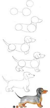20 Easy Dog Drawings Step By Step - Do It Before Me