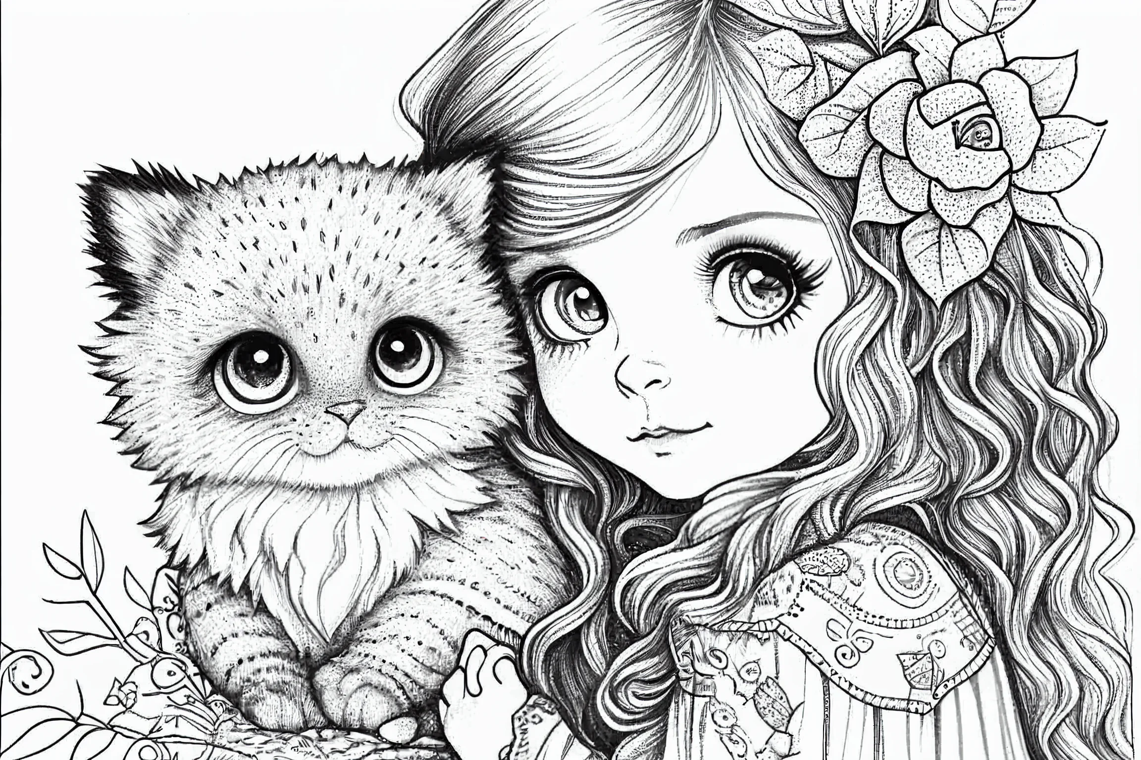 Top 20 Free Printable Cute Coloring Pages For Girls 2024