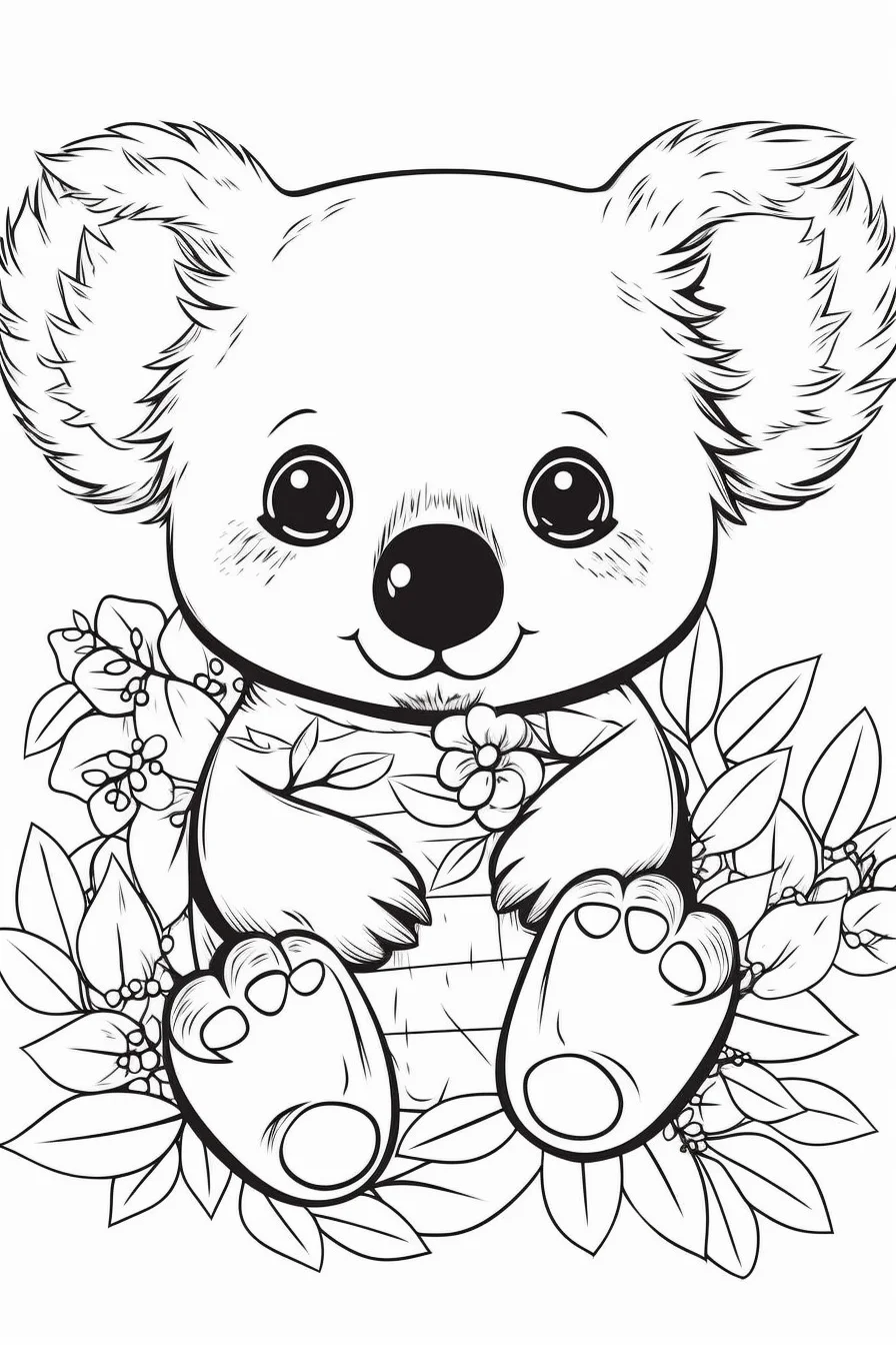 Cute And Cuddly Baby Koala Coloring Pages For Kids Free Printable Cute And Cuddly Baby Koala Coloring Pages For Kids Free Printable