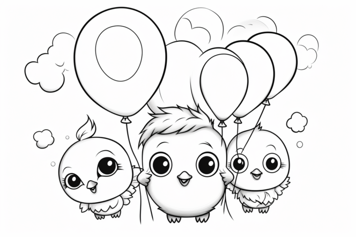 Free Printable Easy Cute Bird Coloring Pages